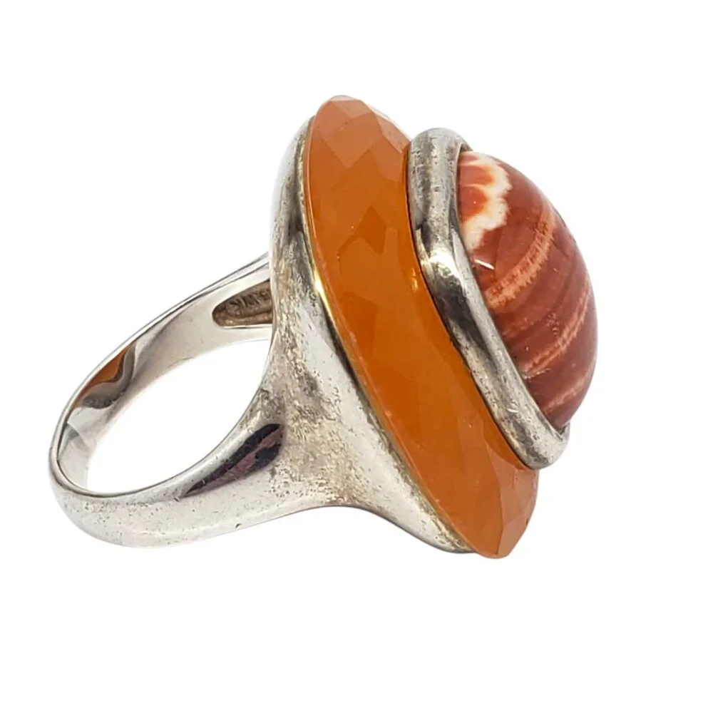 Whitney Kelly | Jewelry | Whitney Kelly Sterling Silver Carnelian Dome ...